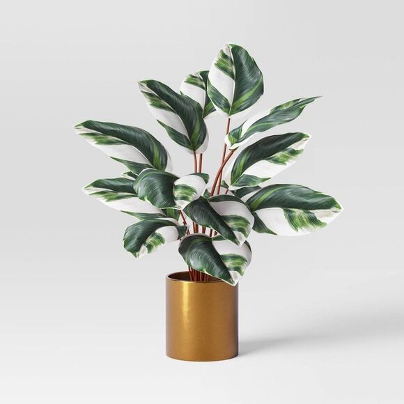 Threshold | Holiday | Threshold Luxe Maranta Leaf In Gold Pot Threshold ...